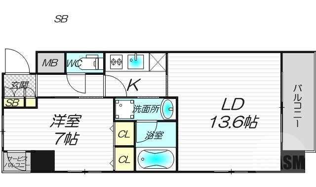 S-RESIDENCE淀屋橋 中央区 公園近くの1LDK ペットも一緒に！
